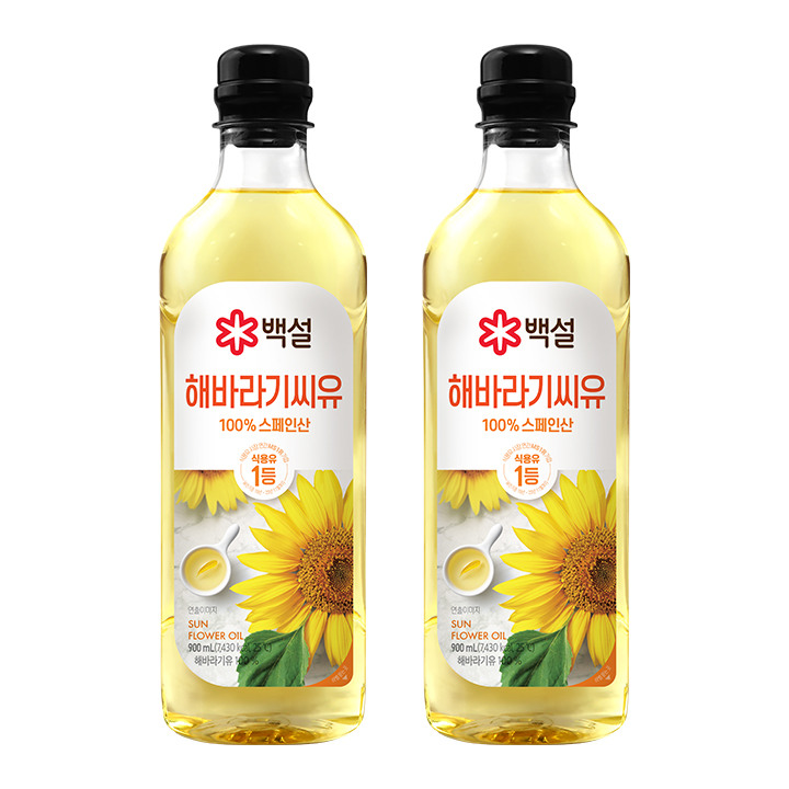 백설 해바라기씨유 900mlX2개 | 상품상세 | CJ더마켓 - CJ제일제당 공식몰