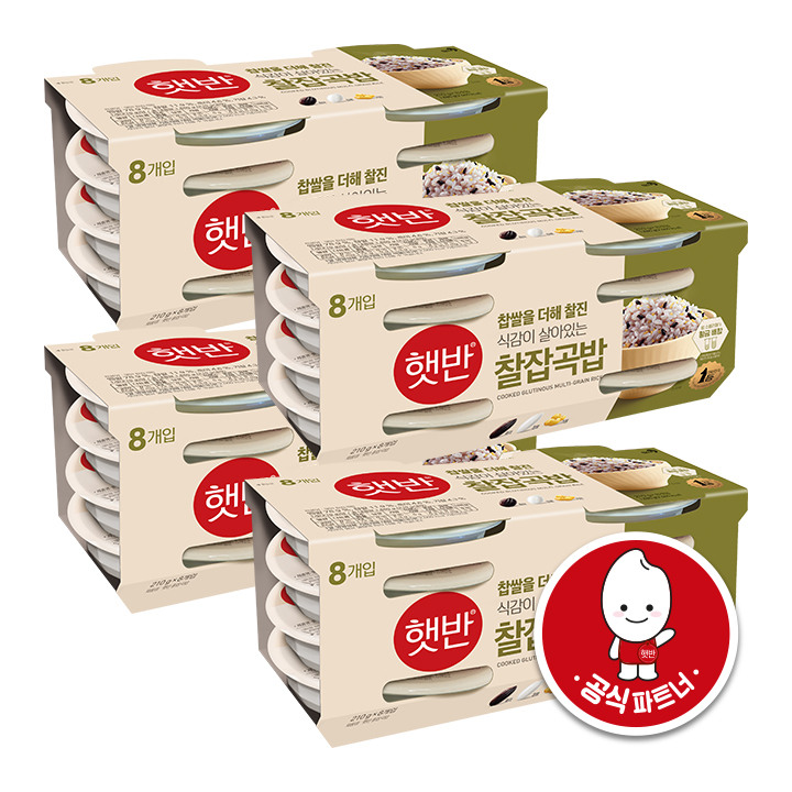 햇반 찰잡곡밥 210G*8 X4개(낱개 32개) | 상품상세 | CJ더마켓 - CJ제일제당 공식몰