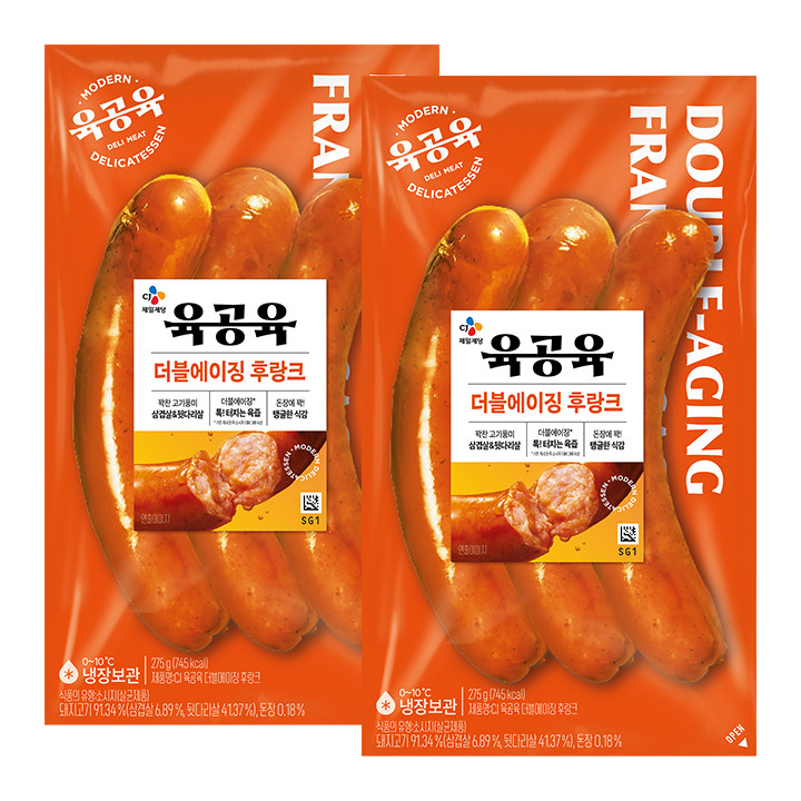 [6/21 하루] 육공육 더블에이징 후랑크 275gX2개 | 상품상세 | CJ더마켓 - CJ제일제당 공식몰