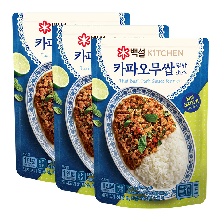 [이벤트] 백설 카파오무쌉 덮밥소스 150g X 3개 | 상품상세 | CJ더마켓 - CJ제일제당 공식몰