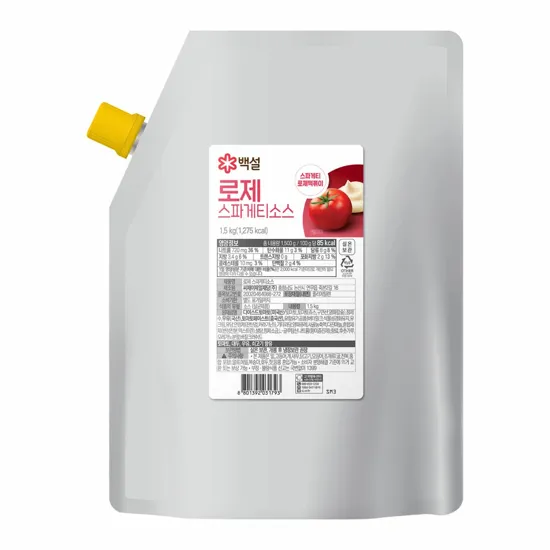 백설 로제 스파게티 1.5KG | 상품상세 | CJ더마켓 - CJ제일제당 공식몰