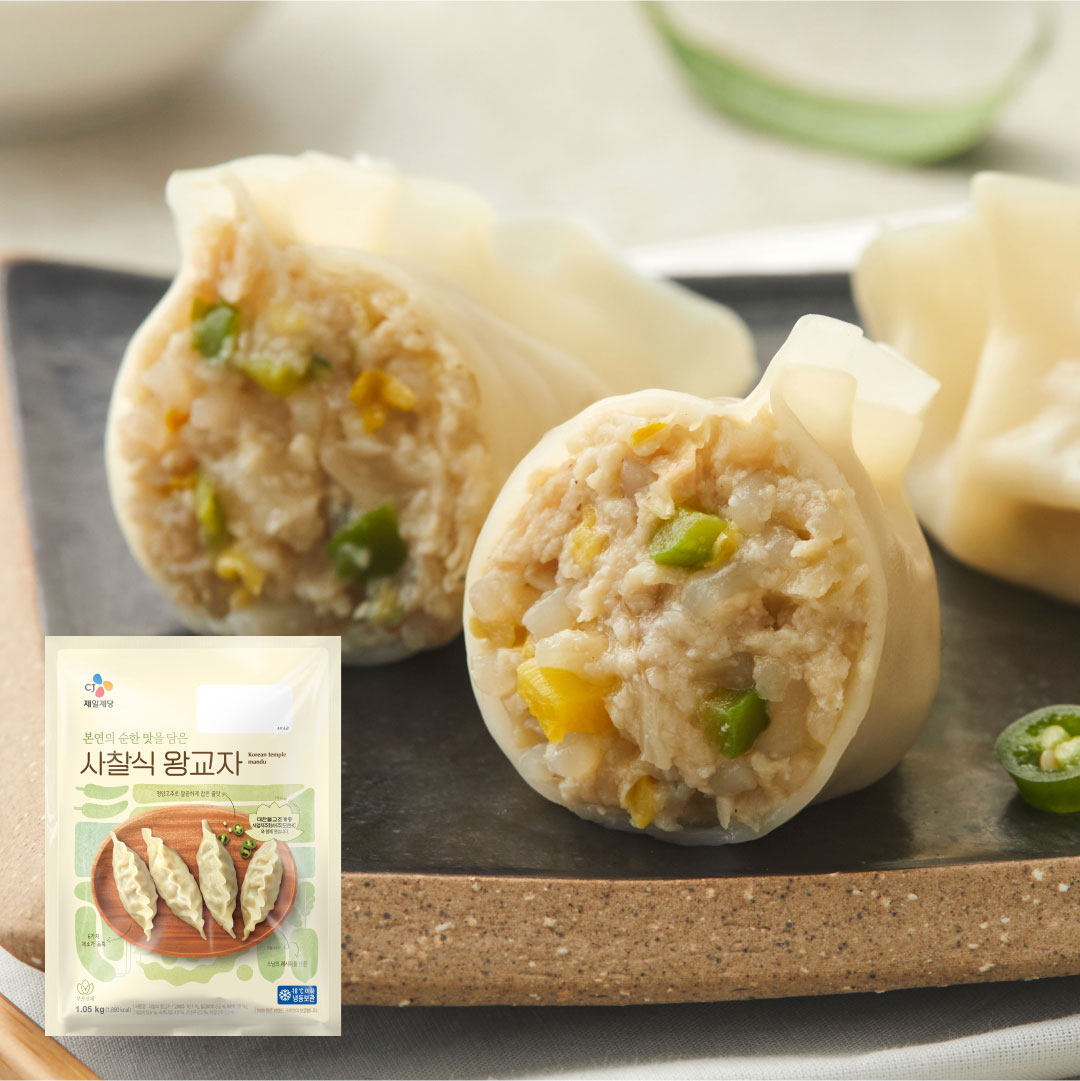 크레잇 사찰식 왕교자 1.05kg | 상품상세 | CJ더마켓 - CJ제일제당 공식몰