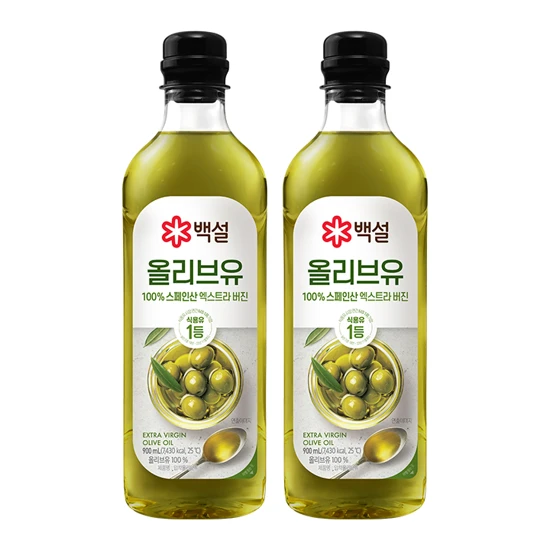 백설 압착올리브유 900mlX2개 | 상품상세 | CJ더마켓 - CJ제일제당 공식몰