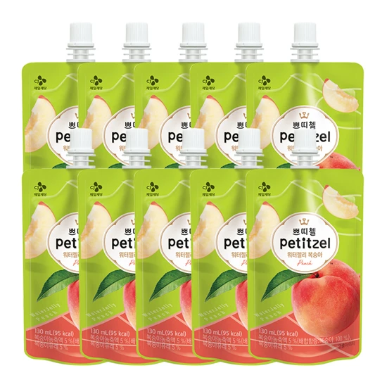쁘띠첼 워터젤리 복숭아 130ml x10개 | 상품상세 | CJ더마켓 - CJ제일제당 공식몰