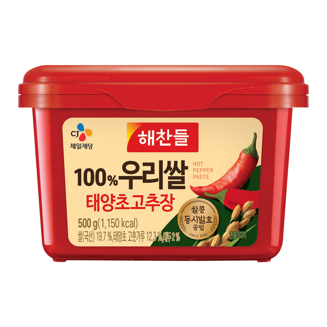 해찬들 100% 우리쌀 태양초 고추장 500g | 상품상세 | CJ더마켓 - CJ제일제당 공식몰