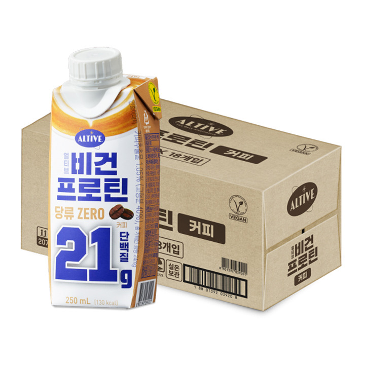 얼티브 비건프로틴 커피 250ml(1box) | 상품상세 | CJ더마켓 - CJ제일제당 공식몰