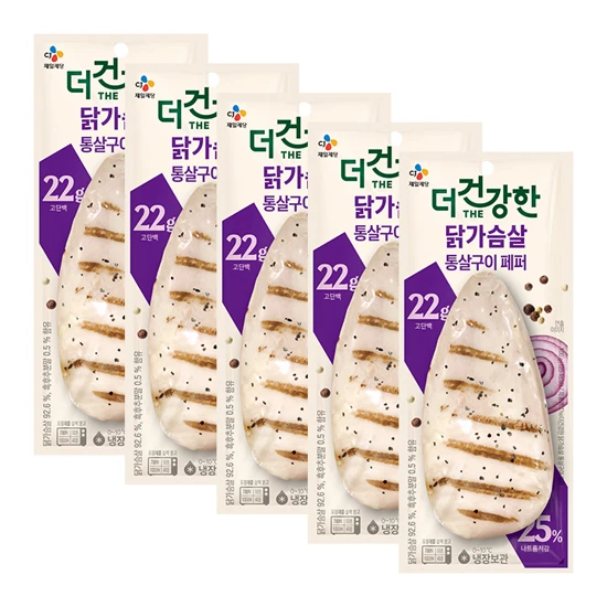 [5+5]더건강한 닭가슴살 통살 페퍼 100g | 상품상세 | CJ더마켓 - CJ제일제당 공식몰