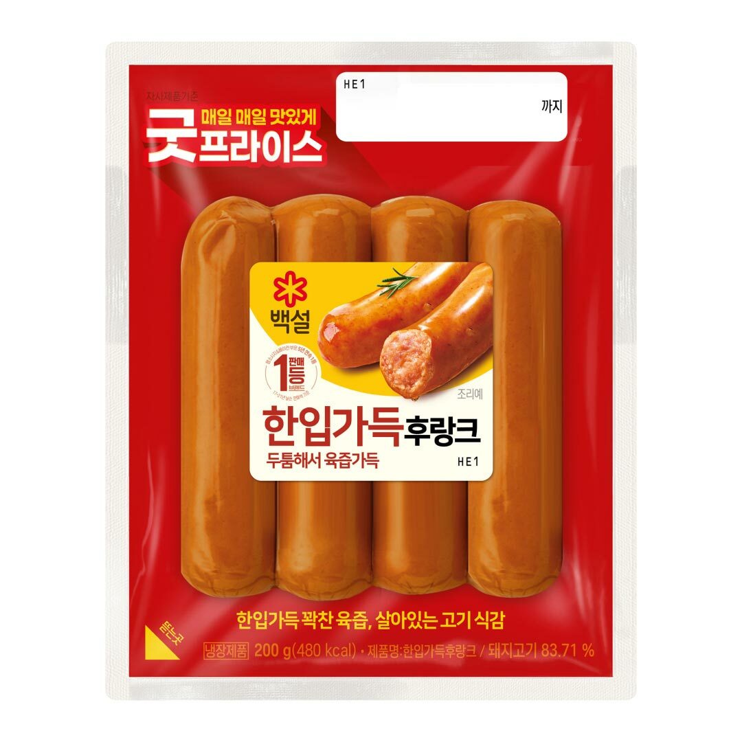 백설 한입가득 후랑크 200g | 상품상세 | CJ더마켓 - CJ제일제당 공식몰