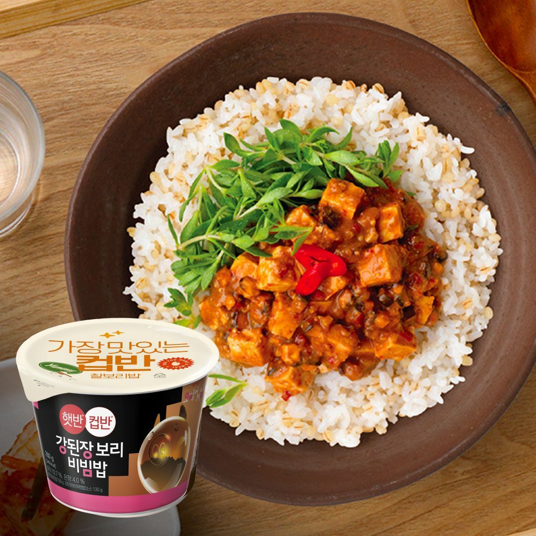 [햇반X오징어 게임] 햇반컵반 강된장보리비빔밥 280g | 상품상세 | CJ더마켓 - CJ제일제당 공식몰