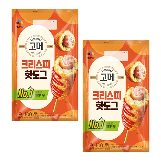 고메 크리스피핫도그 400gX2개 | 상품상세 | CJ더마켓 - CJ제일제당 공식몰