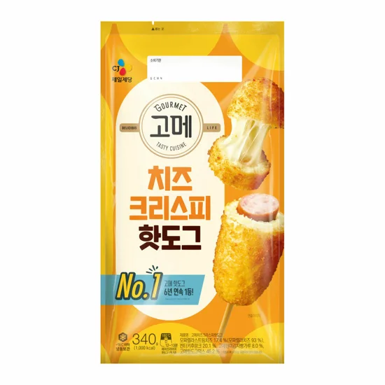 [1+1]고메 치즈크리스피핫도그 340g | 상품상세 | CJ더마켓 - CJ제일제당 공식몰