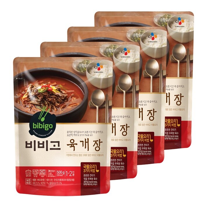 비비고 육개장 500gx4개 상품상세 Cj더마켓 Cj제일제당 공식몰