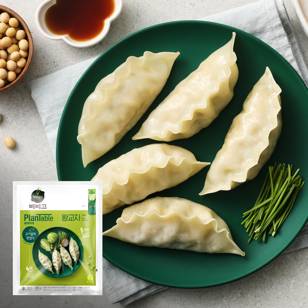 [식물성]비비고 플랜테이블왕교자 385g | 상품상세 | CJ더마켓 - CJ제일제당 공식몰