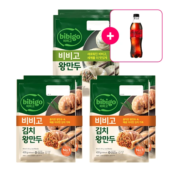 [사은품] 코카-콜라 제로 PET500ml+비비고 김치왕만두 420gx2 X2개+비비고 왕만두490gx2개 | 상품상세 | CJ더마켓 - CJ제일제당 공식몰