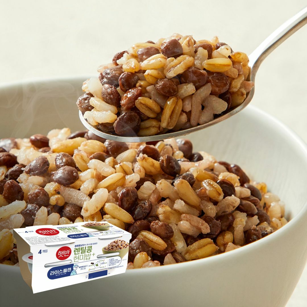 [라이스플랜]햇반 렌틸콩현미밥+ 190G*4 | 상품상세 | CJ더마켓 - CJ제일제당 공식몰