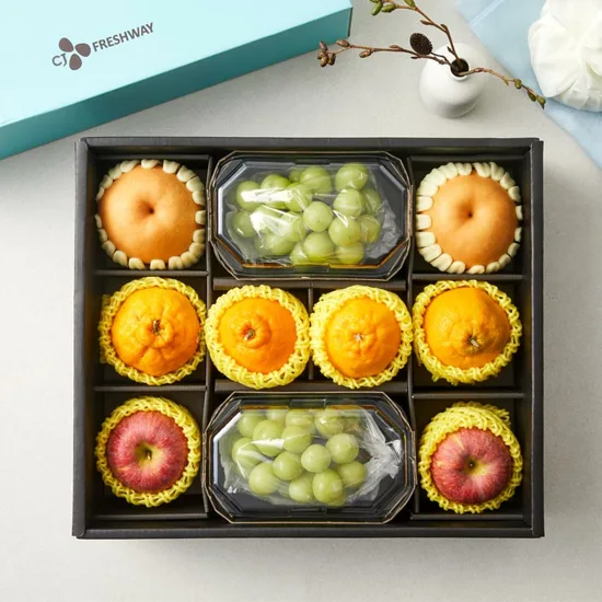 [2025설선물세트]프레시웨이 과일선물세트4.5kg(사과2+배2+한라봉4+샤인2) | 상품상세 | CJ더마켓 - CJ제일제당 공식몰