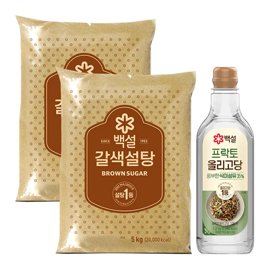백설 갈색설탕 5KGX2 + 백설 프락토올리고당 1.2KG | 상품상세 | CJ더마켓 - CJ제일제당 공식몰