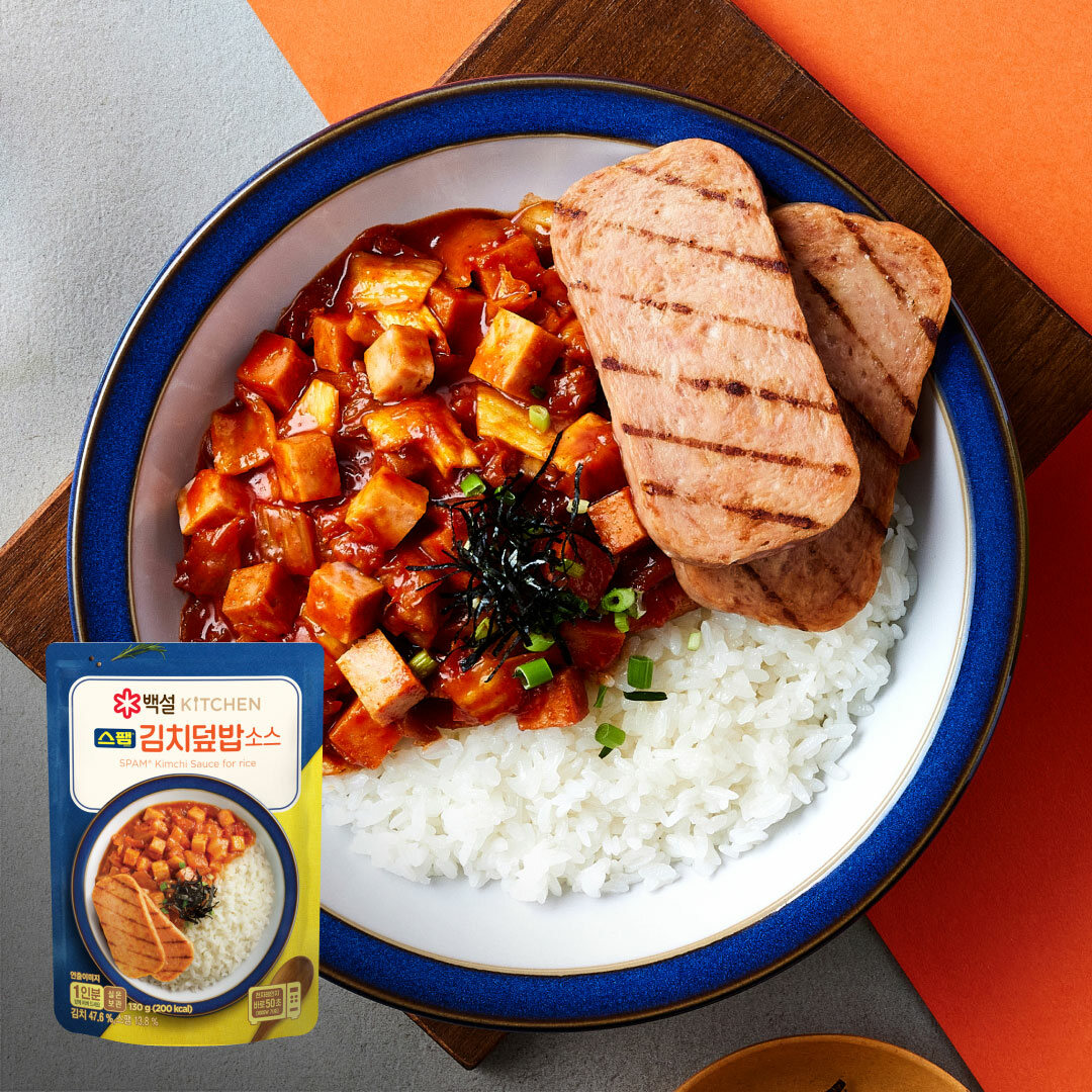 백설 스팸김치 덮밥소스 130g | 상품상세 | CJ더마켓 - CJ제일제당 공식몰
