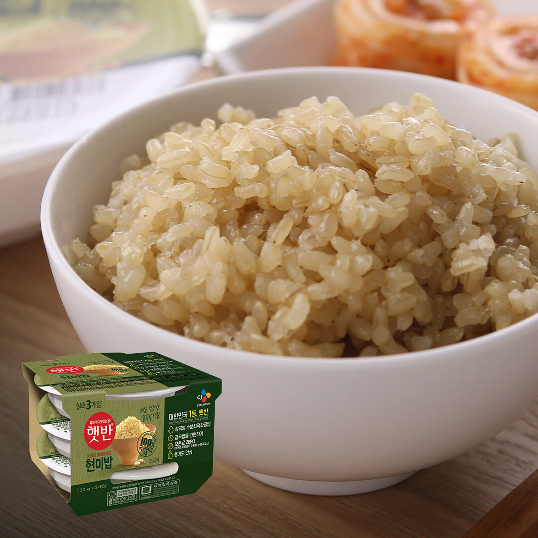 햇반 현미밥 130gx3입 | 상품상세 | CJ더마켓 - CJ제일제당 공식몰