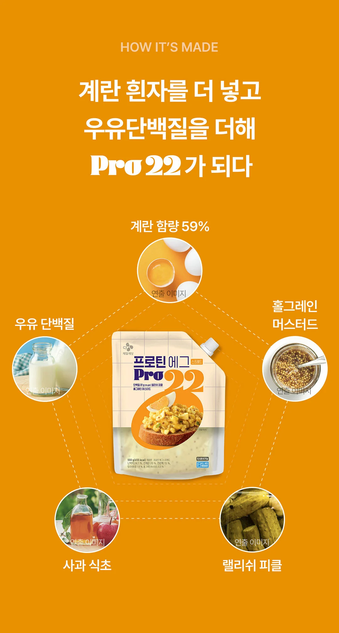 프로틴 에그스프레드500g | 상품상세 | CJ더마켓 - CJ제일제당 공식몰